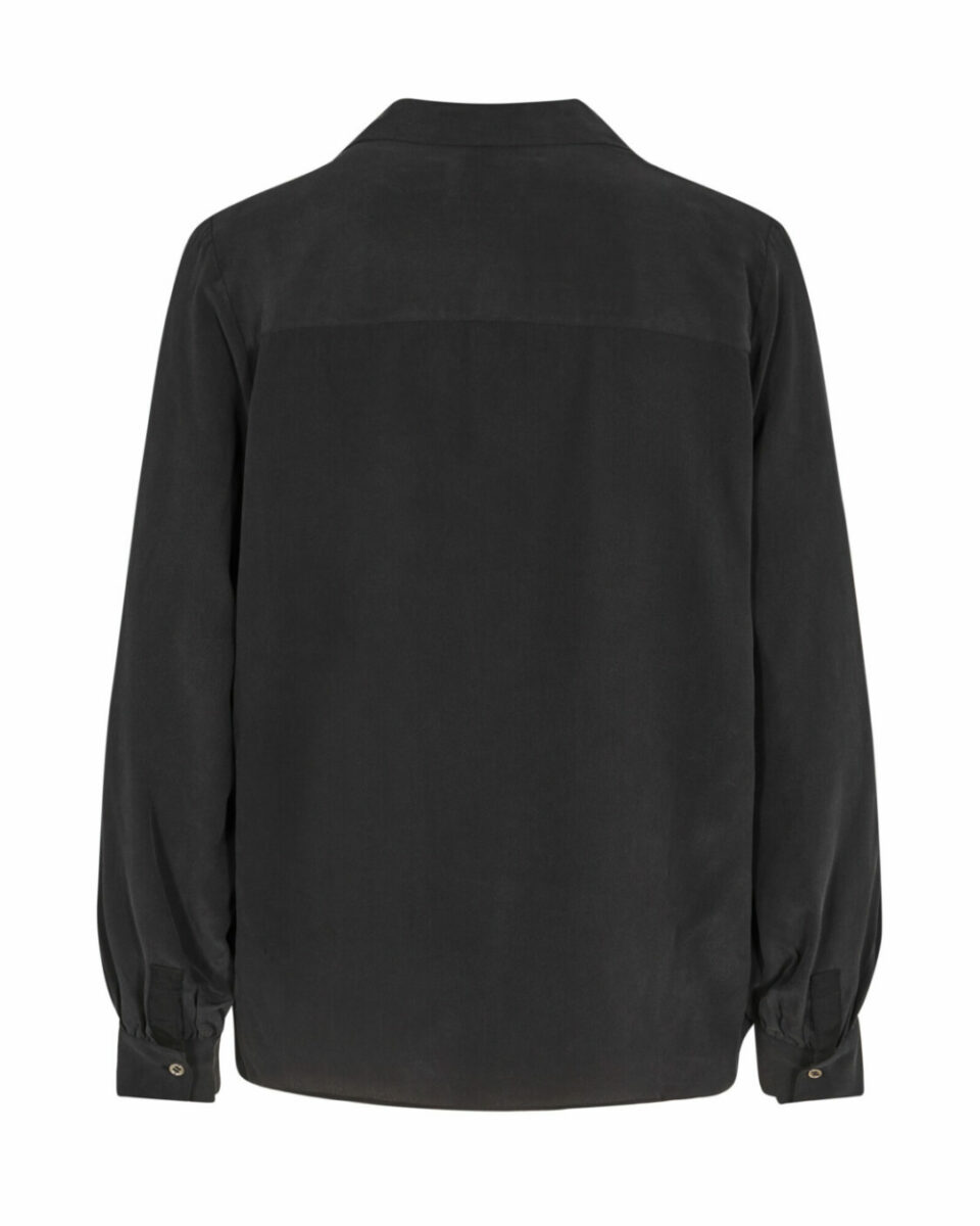 Mos Mosh Enfa Silk Blouse Black - Thyme Clothing