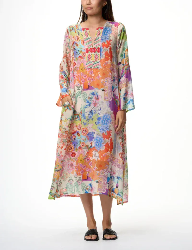 Johnny Was Robbin Dress Mcdreamer Print - Thyme Clothing
