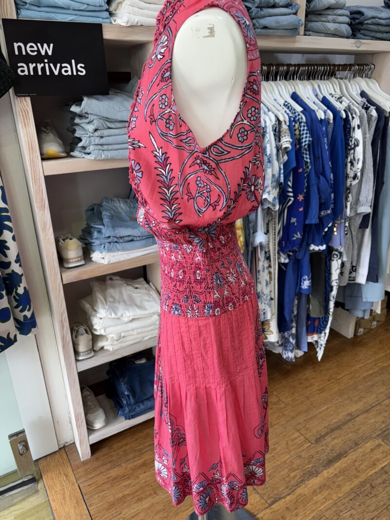 Lola Australia Ruby Cotton Midi Dress in Hindi Raspberry – Thyme Clothing